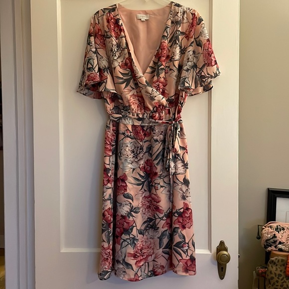 LOFT | Dresses | Loft Outlet Peony Wrap Dress | Poshmark